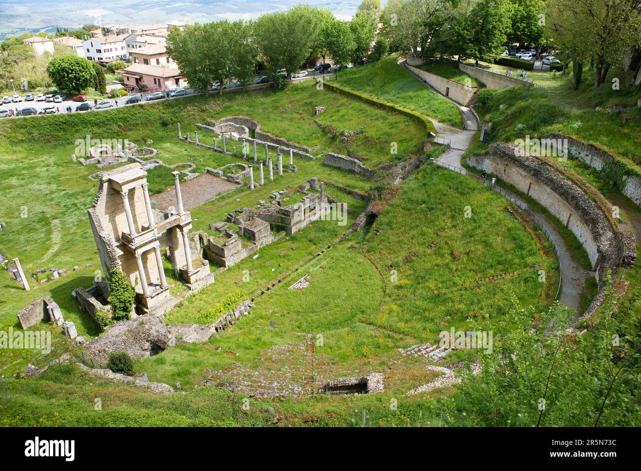 Roman Theatre or Teatro Romano, Volterra, Province of Pisa, Tuscany ...