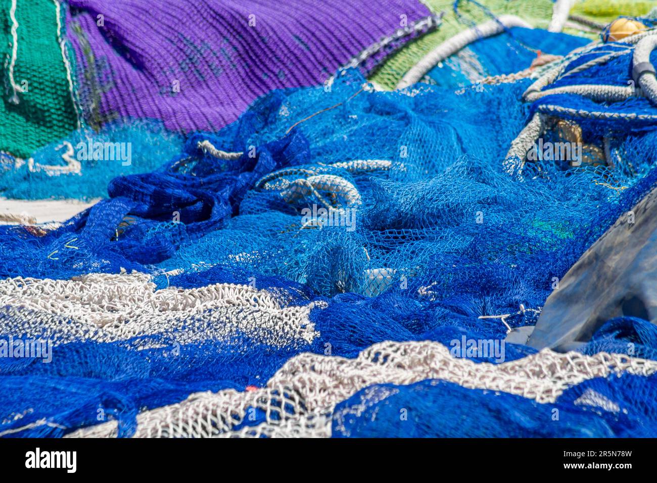 Colorful different fishing nets hi-res stock photography and images - Alamy