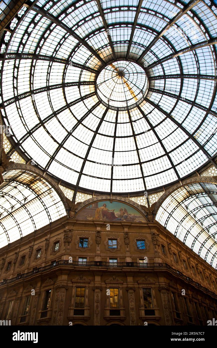 The Galleria Vittorio Emanuele II is a covered double arcade formed of ...