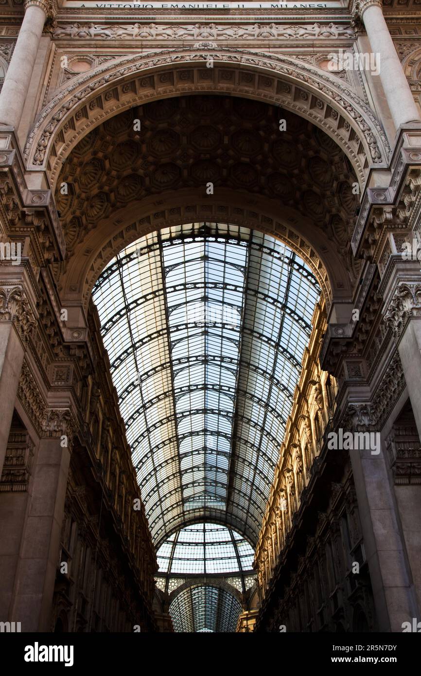 The Galleria Vittorio Emanuele II is a covered double arcade formed of ...