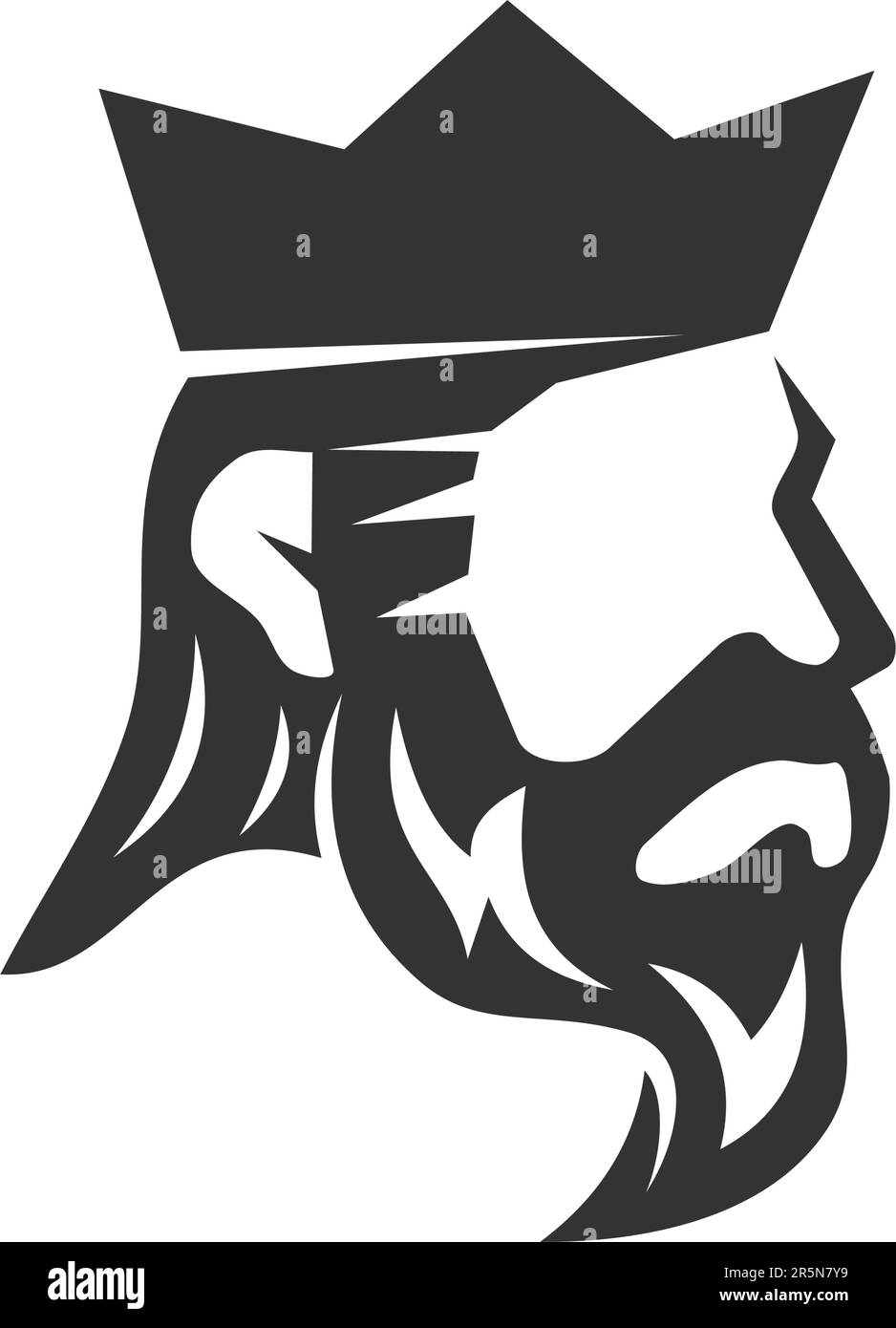 king logo template. Icon Illustration Brand Identity. Isolated and flat ...