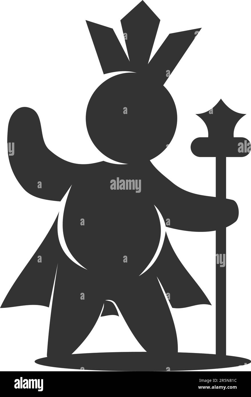 king logo template. Icon Illustration Brand Identity. Isolated and flat ...