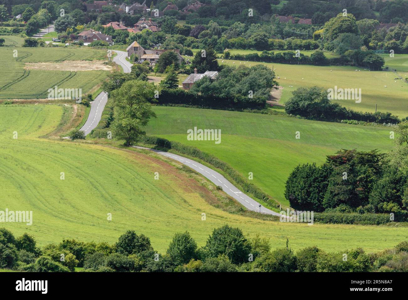 Rolling Sussex Countryside Stock Photo - Alamy