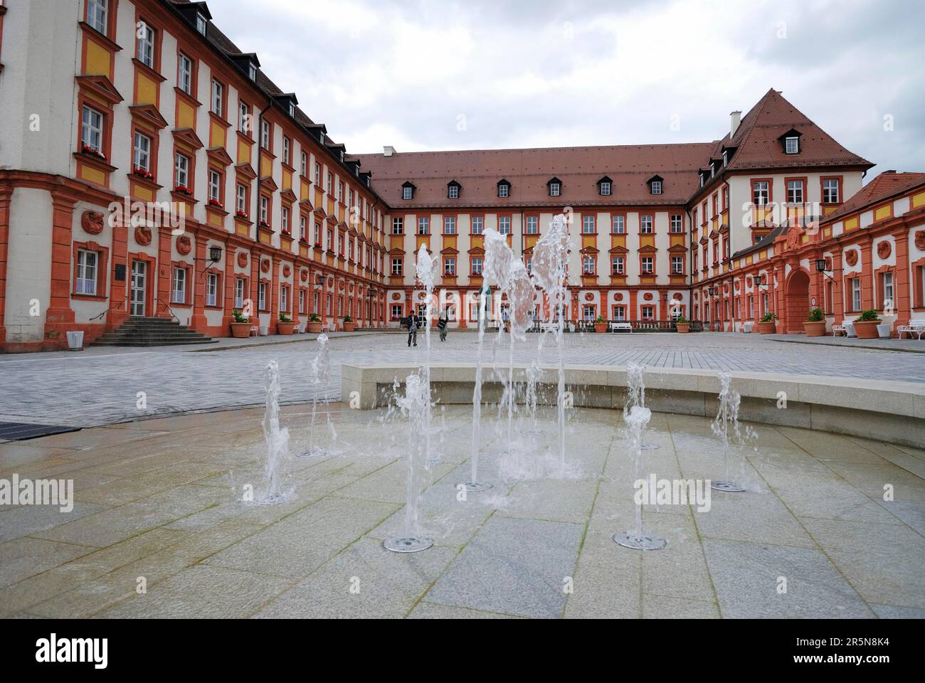 BAYREUTH, GERMANY, JUNE 25:Fountain in the Maximilian street in front ...