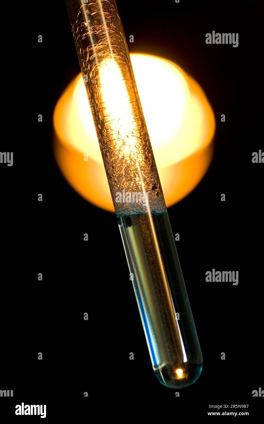 Glass test tube filled with liquid and foam Stock Photo - Alamy