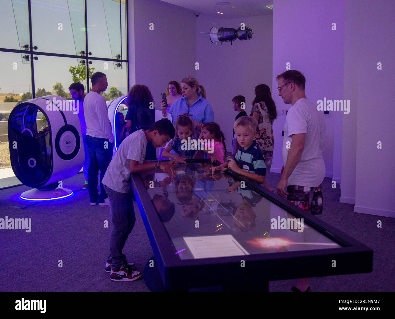 Nicosia. 4th June, 2023. People visit the Cyprus Planetarium in ...