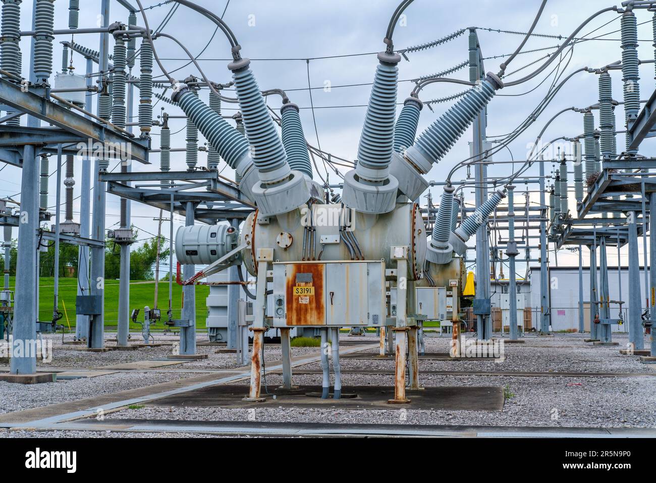 Urban electrical substation and its varied components Stock Photo - Alamy