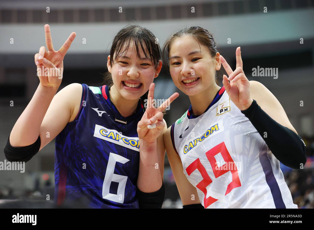 Nippongaishi Hall, Aichi, Japan. 3rd June, 2023. (L to R) Nanami Seki ...