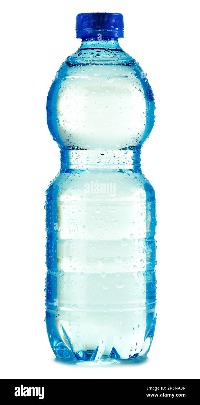 Polycarbonate plastic bottle of mineral water isolated on white background Stock Photo - Alamy