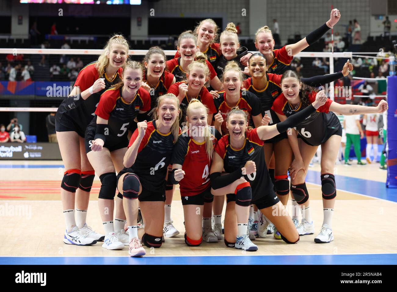 Nippongaishi Hall, Aichi, Japan. 4th June, 2023. Germany team group, JUNE 4, 2023 - Volleyball ...