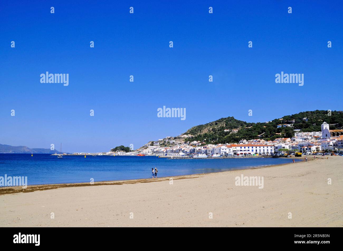 Platja de la Ribera beach, El Port de la Selva, Costa Brava, Catalonia ...