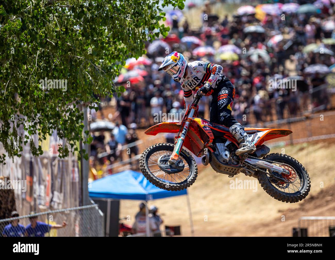 June 03 2023 Sacramento, CA USA Cooper Webb(2)gets big air off jump 35 ...