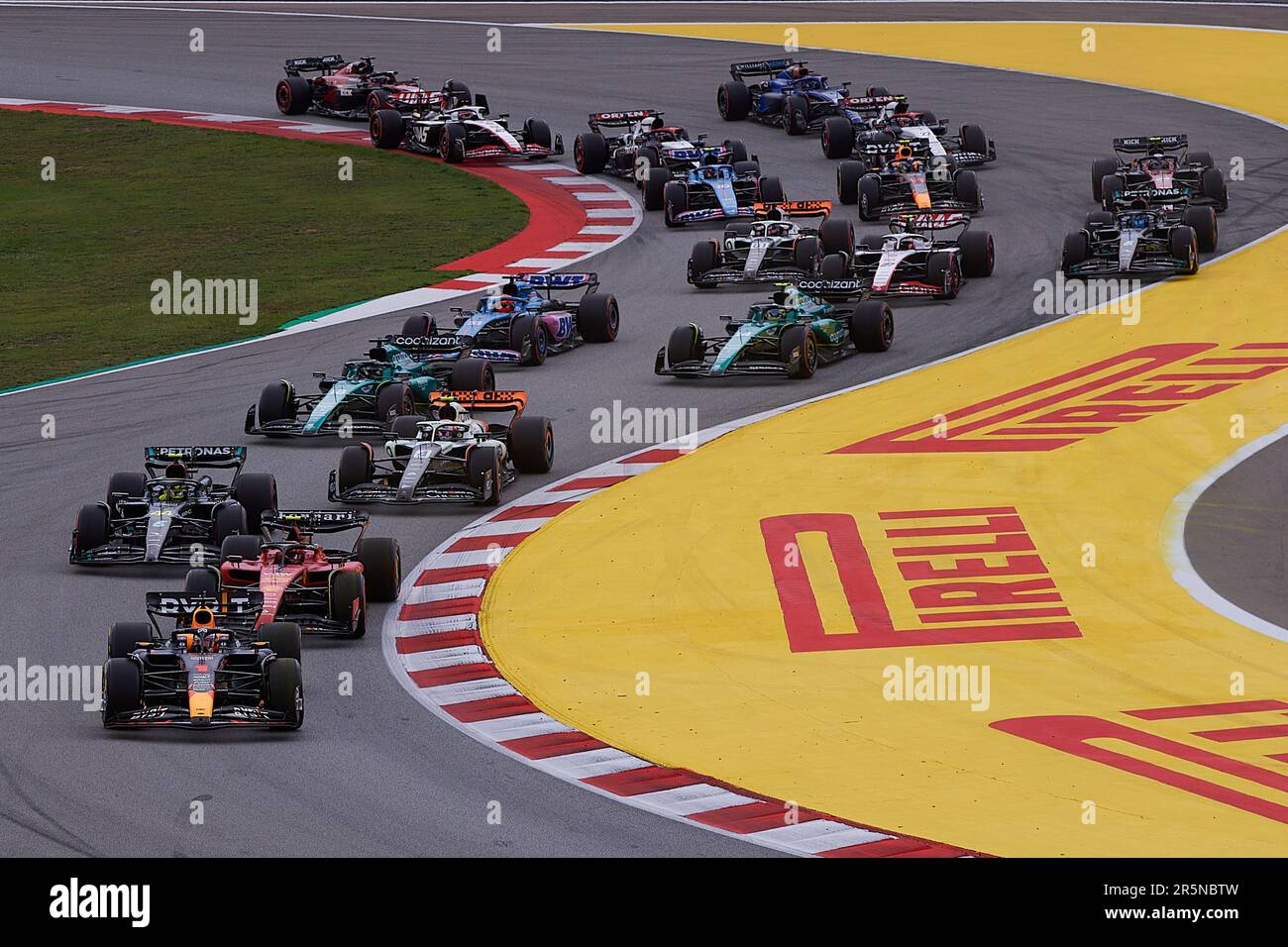 Montmelo, Spain. 4th June, 2023. Racers compete during the 2023 Formula ...