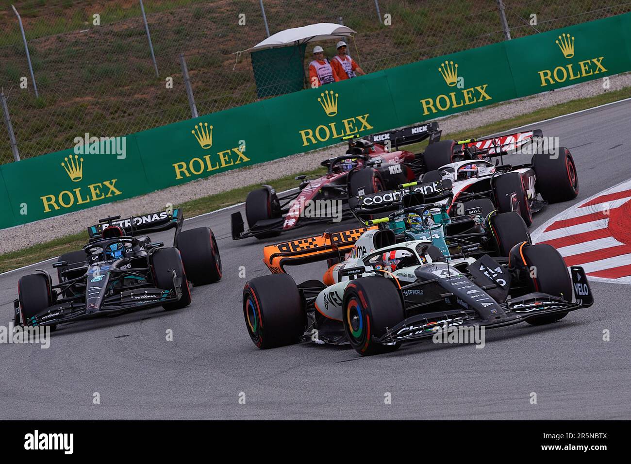 Montmelo, Spain. 4th June, 2023. Racers compete during the 2023 Formula ...