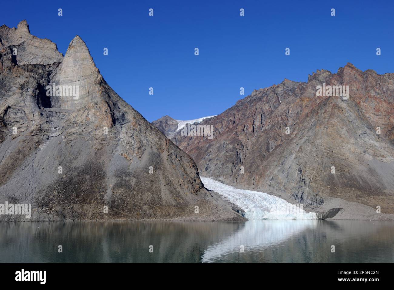Glacier, North Arm Fjord, Baffin Island, Nunavut, Canada Stock Photo ...