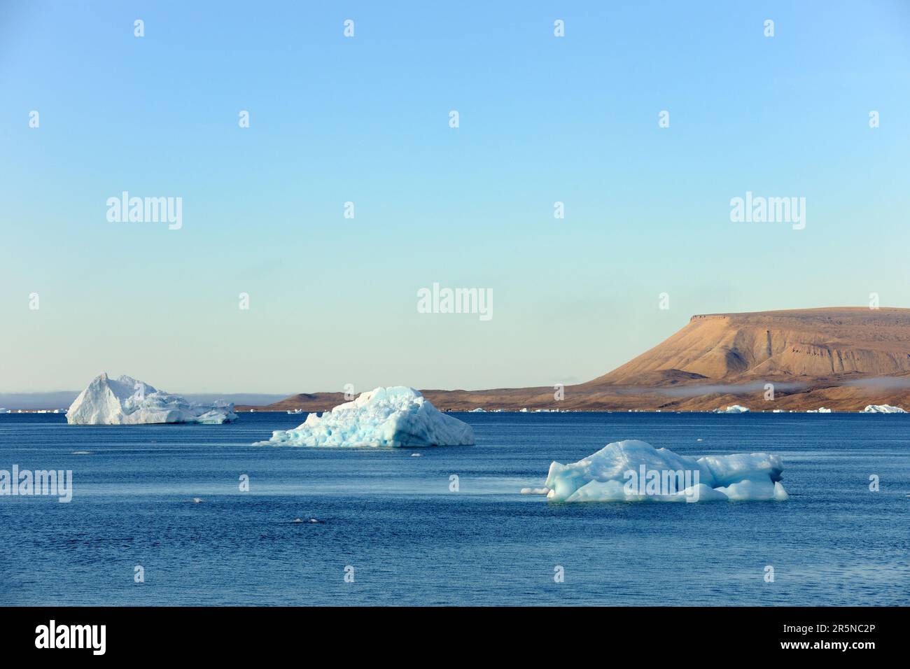 Icebergs, Croker Bay, Devo, Croker Bay, Iceland, Canada Stock Photo - Alamy
