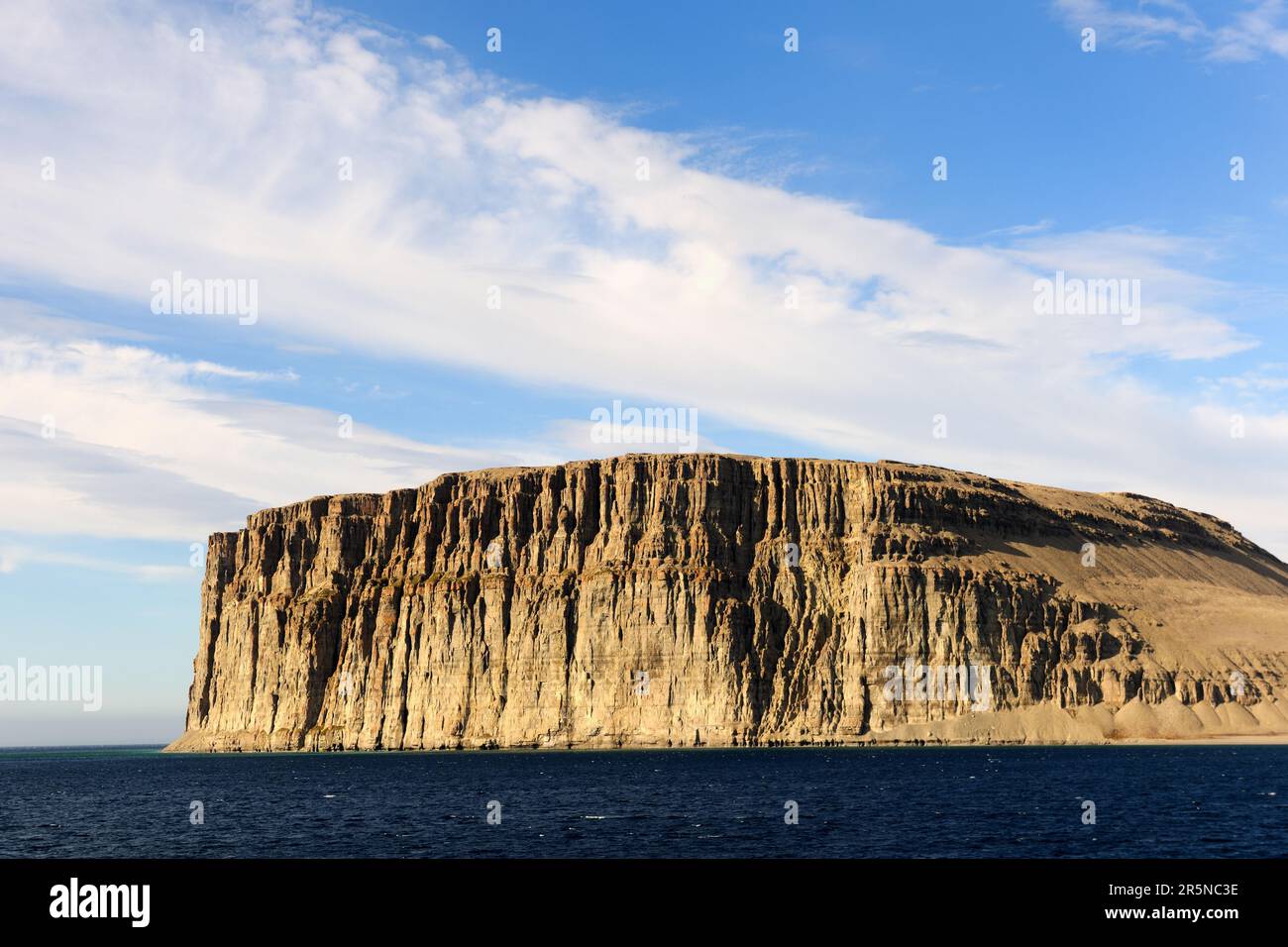Cape Liddon, Devo, Cliff, Cliffs, Steeple, Iceland, Canada Stock Photo ...