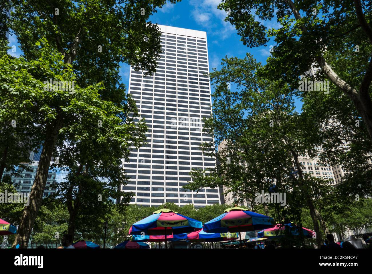 The Grace Building overlooks Bryant Park in Midtown Manhattan, New York ...