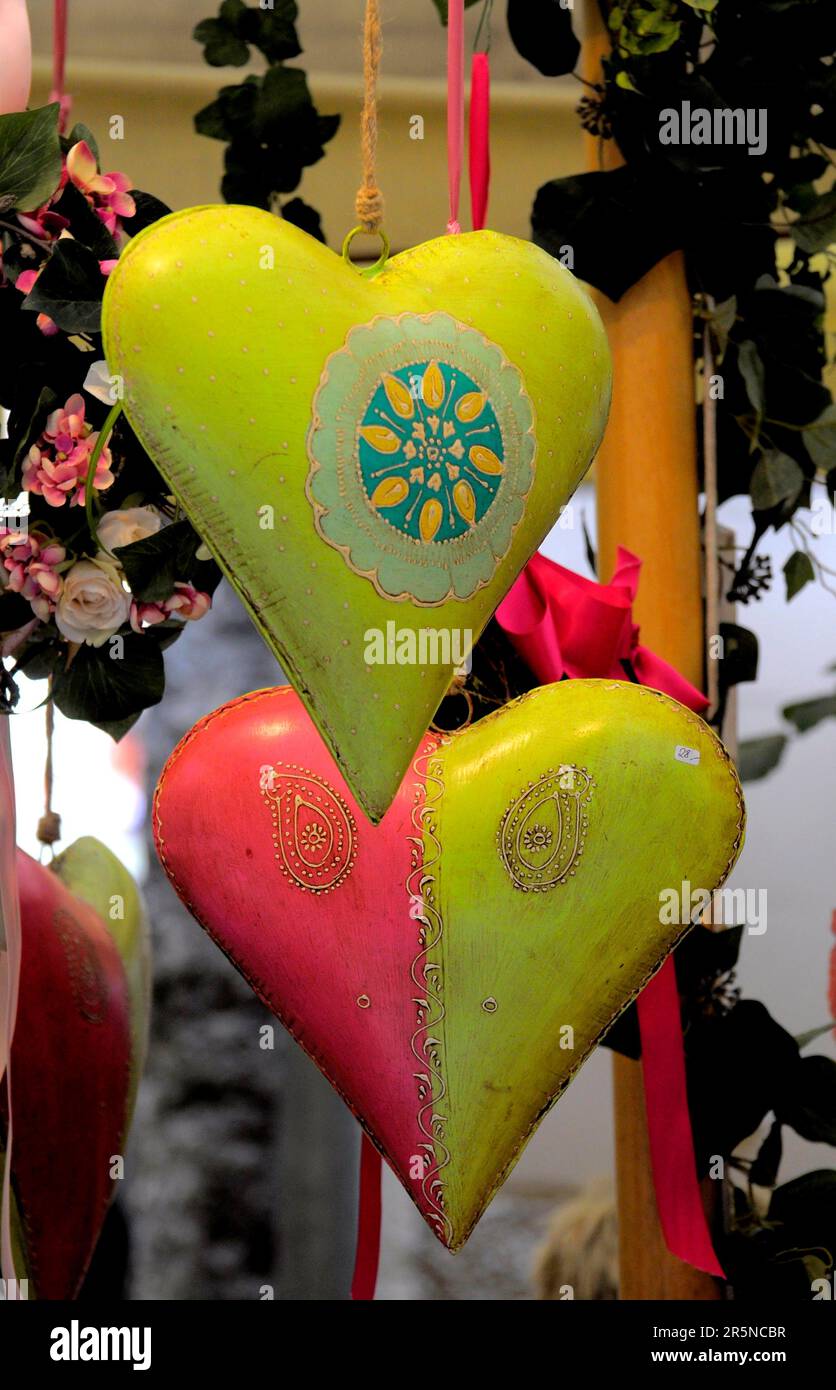Austria, Salzburg, hanging heart Stock Photo - Alamy
