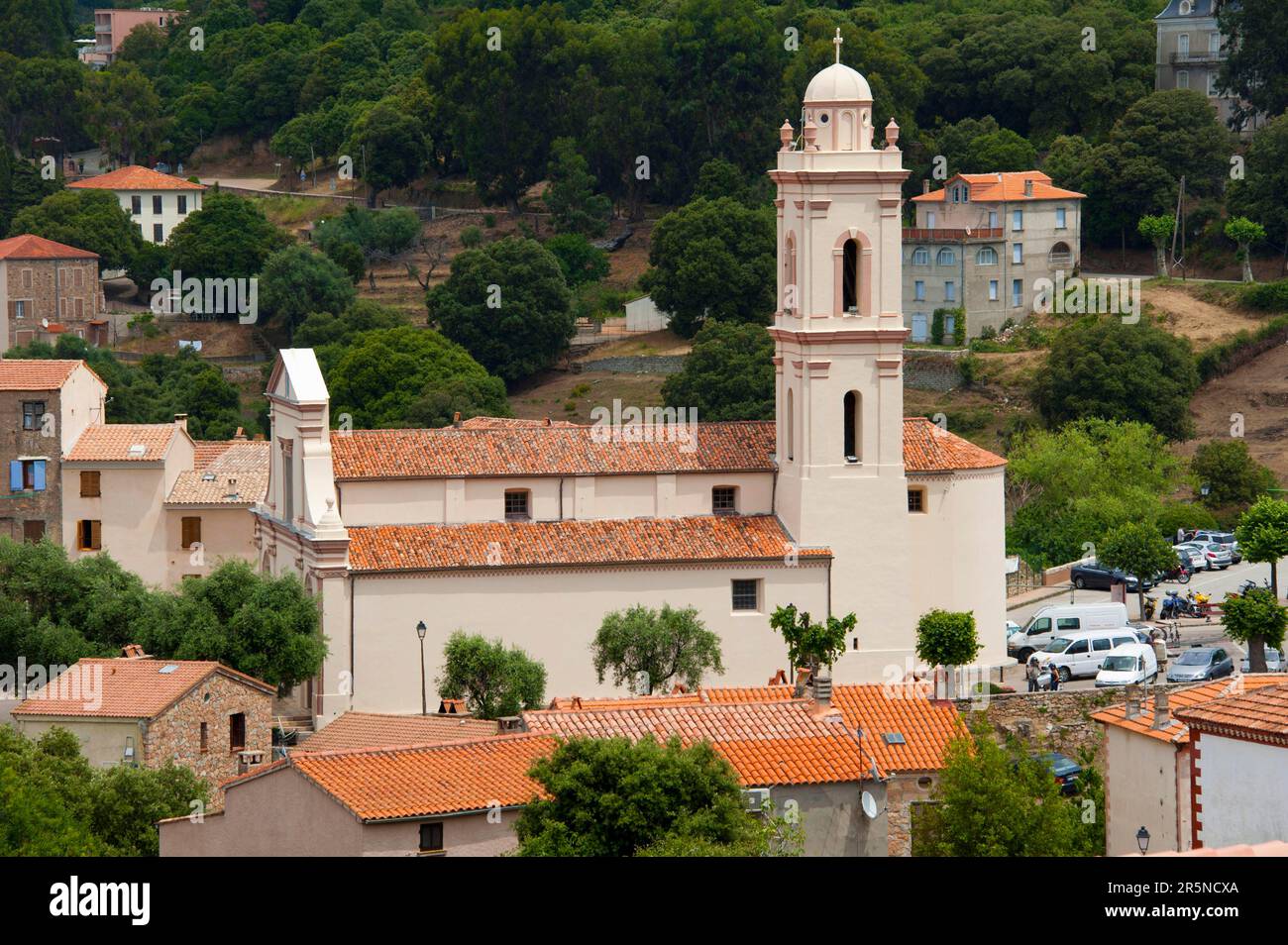Church, Piana, Calanche, Corsica, France Stock Photo - Alamy