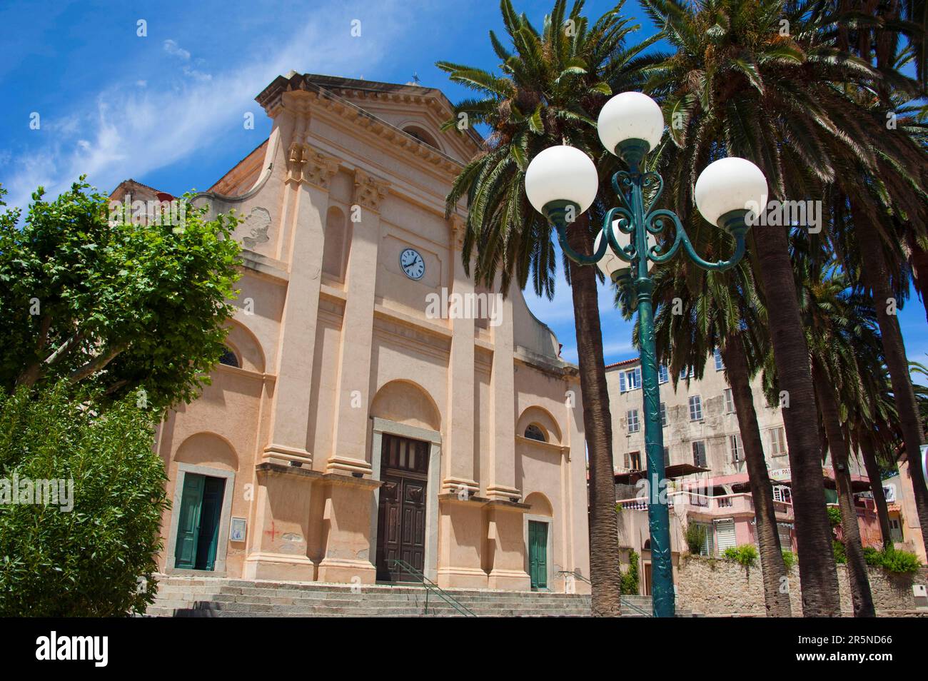 Parish church, L'Ile-Rousse, Corsica, France Stock Photo - Alamy