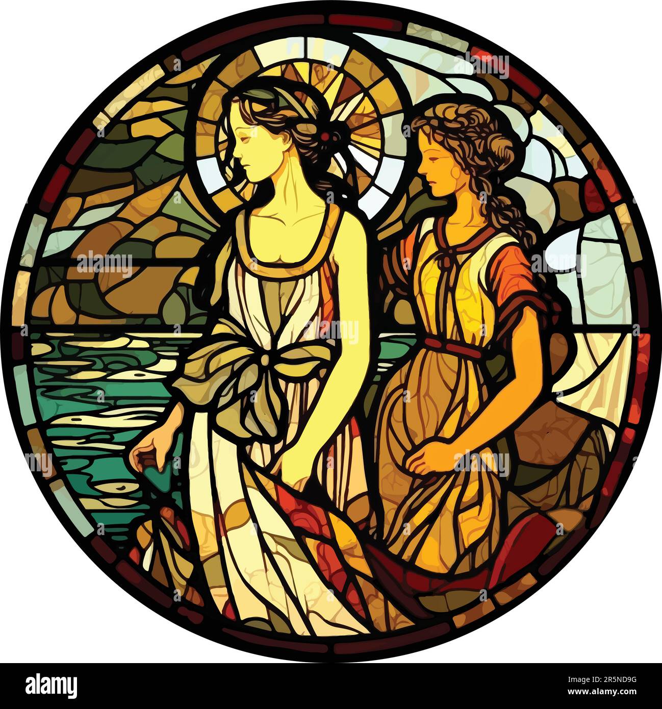 Washerwomen Stock Vector Images - Alamy