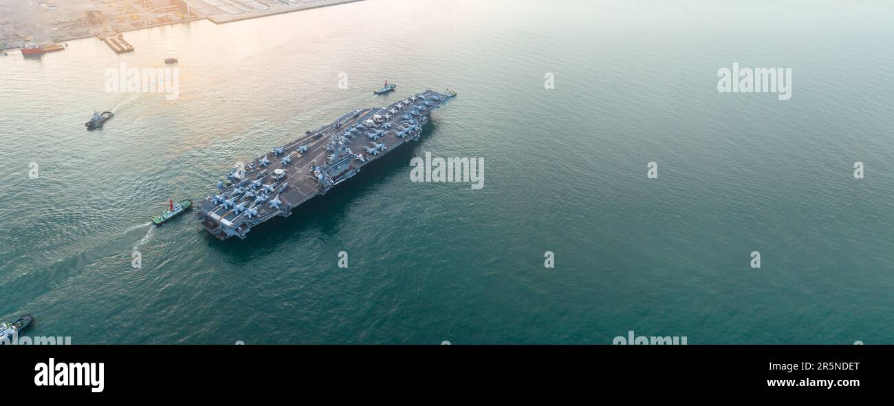 Nuclear War Ship, Military navy ship carrier full loading fighter jet ...