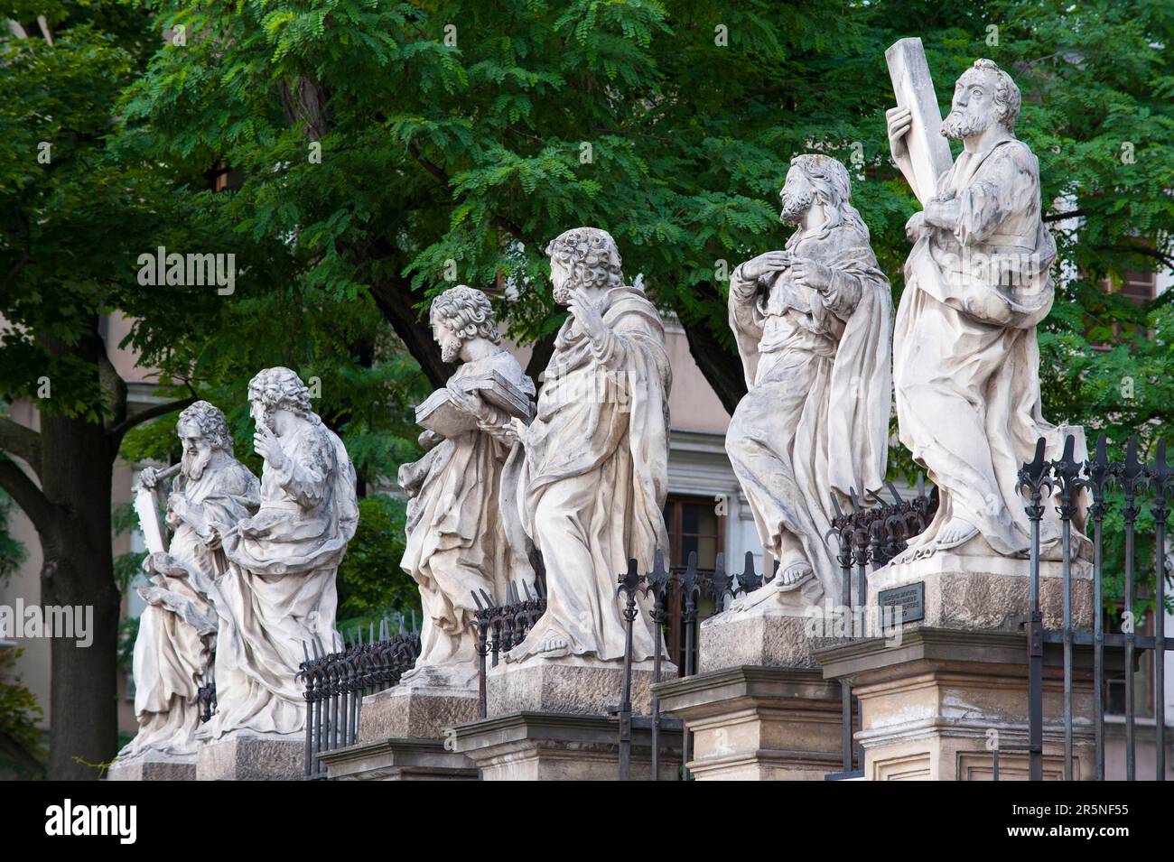 Figures of saints, in front of Peter and Paul Church, Krakow, Lesser ...