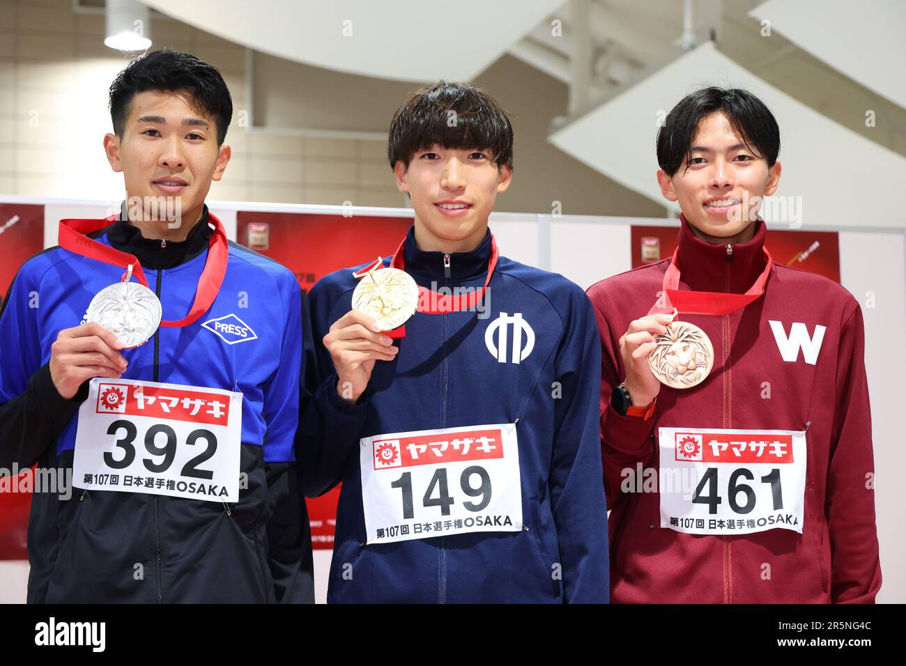 Osaka, Japan. 2nd June, 2023. (L-R) Seiya Sunada, Ryuji Miura, Atsushi ...
