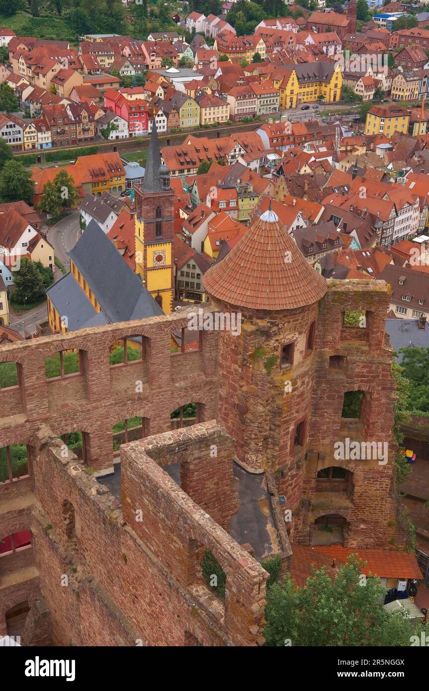 Wertheim castle city view hi-res stock photography and images - Alamy