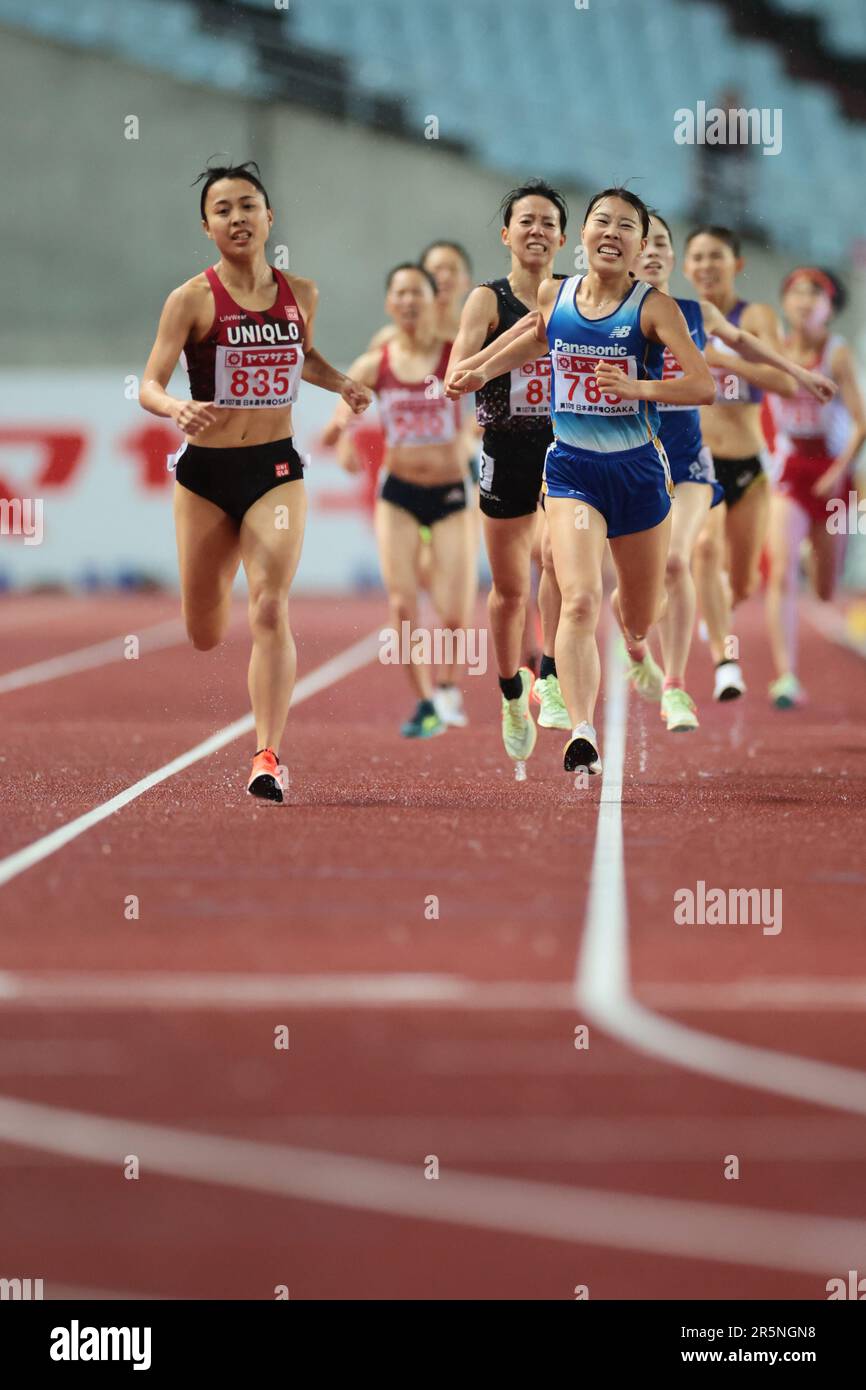 Osaka, Japan. 2nd June, 2023. (L-R) Yume Goto, Sora Shinozakura ...