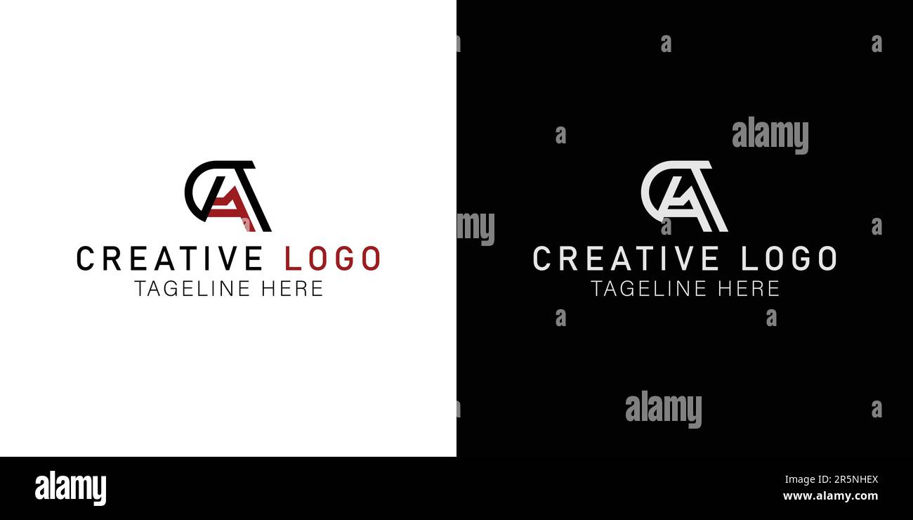 Letters abstract logo Initials A. monogram logo concept. simple design ...