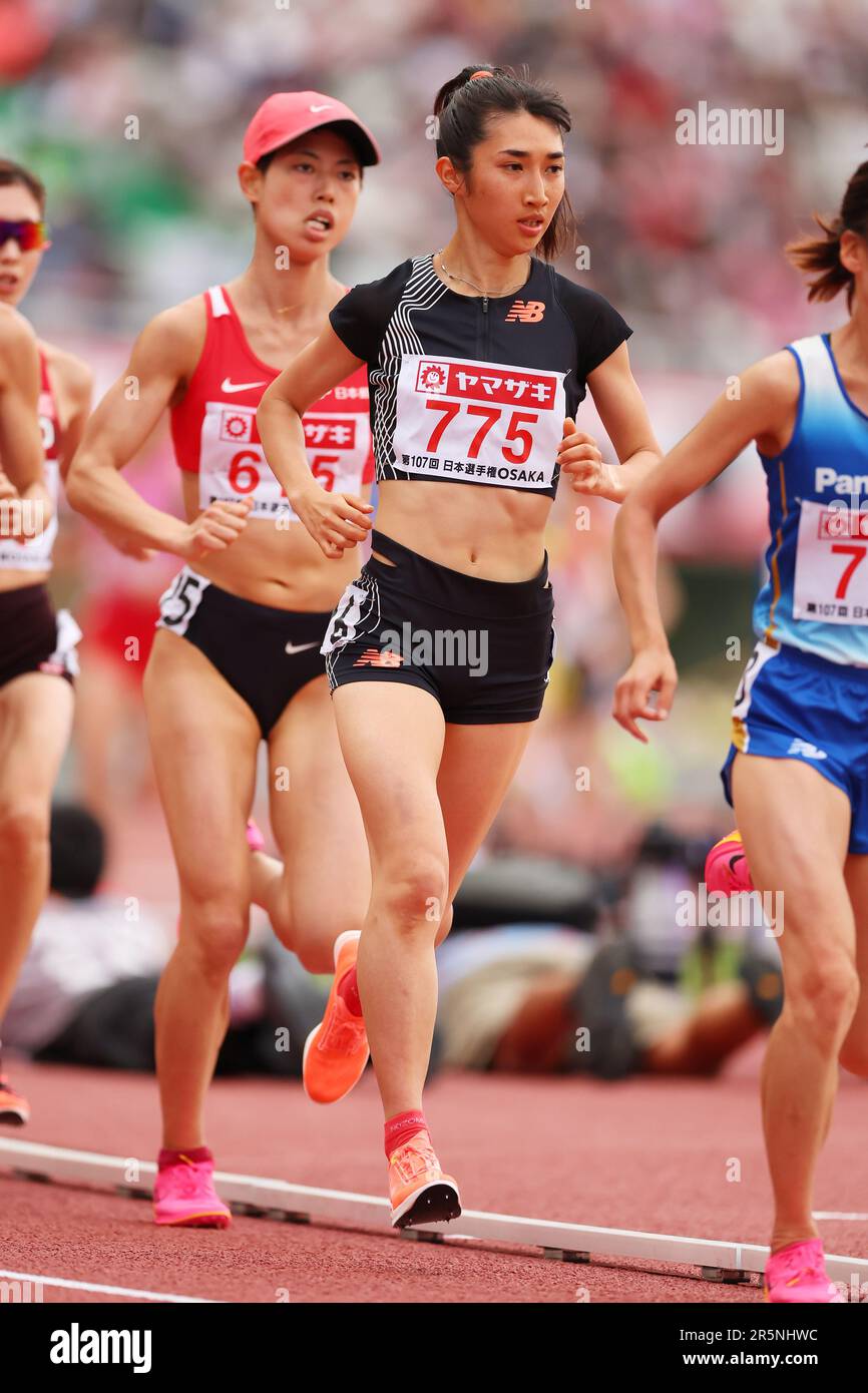 Osaka, Japan. 4th June, 2023. (L to R) Ririka Hironaka, Nozomi Tanaka Athletics : The 107th ...