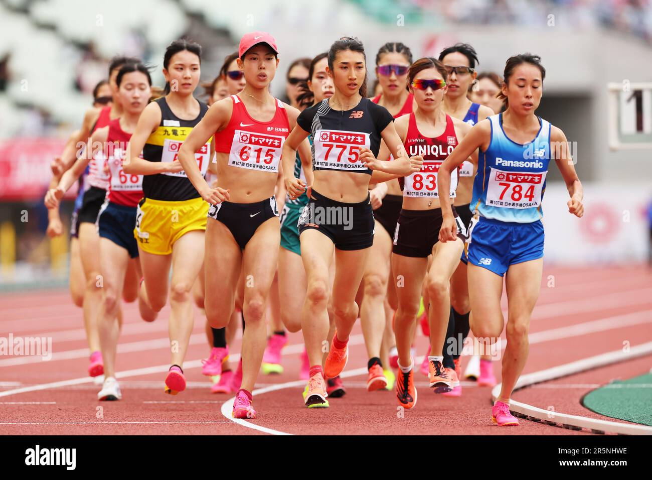 Osaka, Japan. 4th June, 2023. (L to R) Ririka Hironaka, Nozomi Tanaka ...