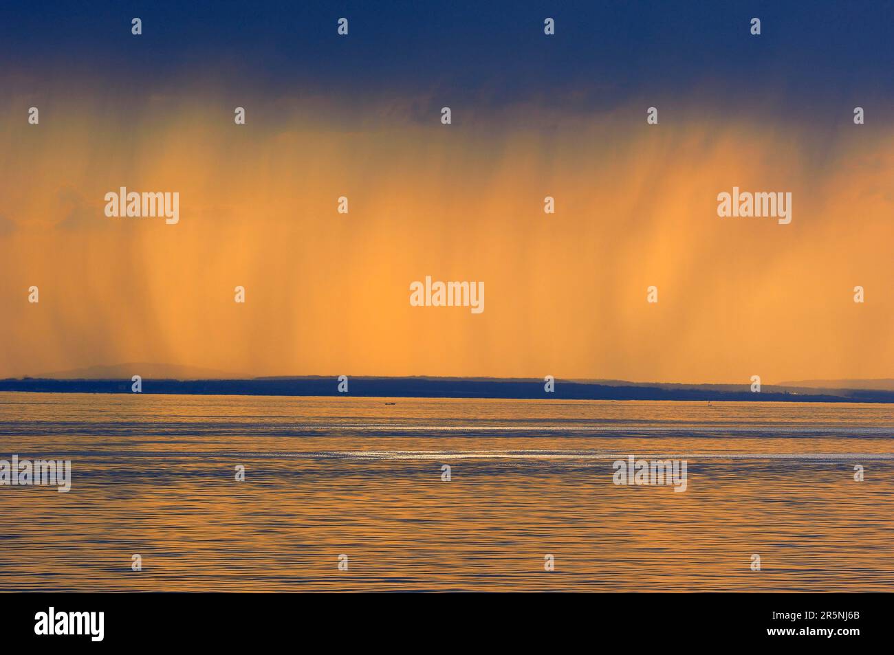 Konstanz, Constance, Storm at Sunset, Bodensee, Lake constance, Baden ...