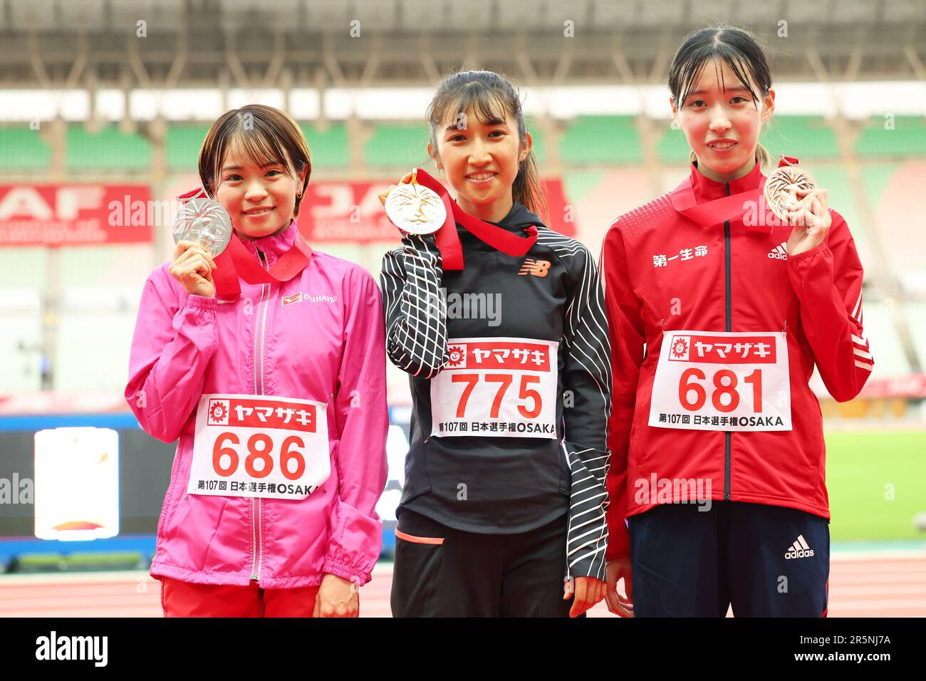 Osaka, Japan. 4th June, 2023. (L to R) Rika Kaseda, Nozomi Tanaka ...