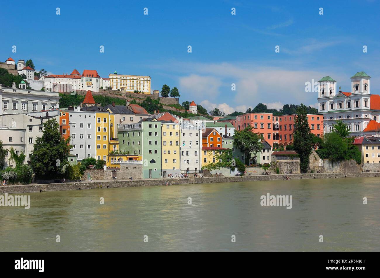 Passau, River Inn, Lower Bavaria, Bavaria, Germany Stock Photo - Alamy