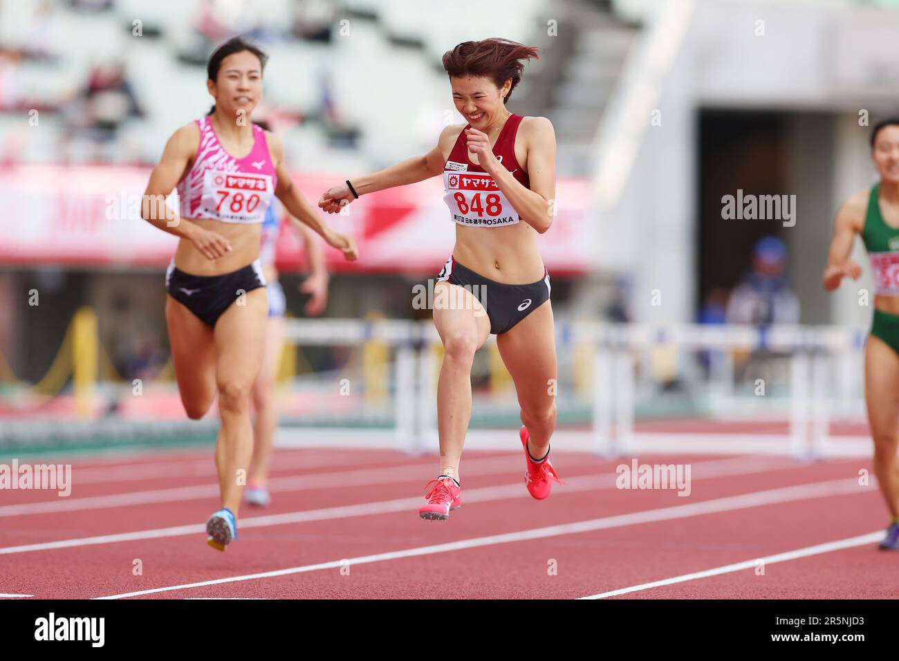 Osaka, Japan. 4th June, 2023. (L to R) Eri Utsunomiya, Ami Yamamoto Athletics : The 107th Japan ...