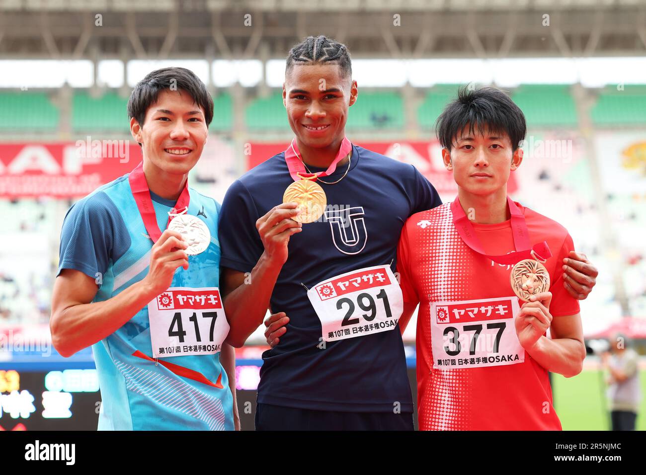 Osaka, Japan. 4th June, 2023. (L to R) Fuga Sato, Yuki Joseph Nakajima ...