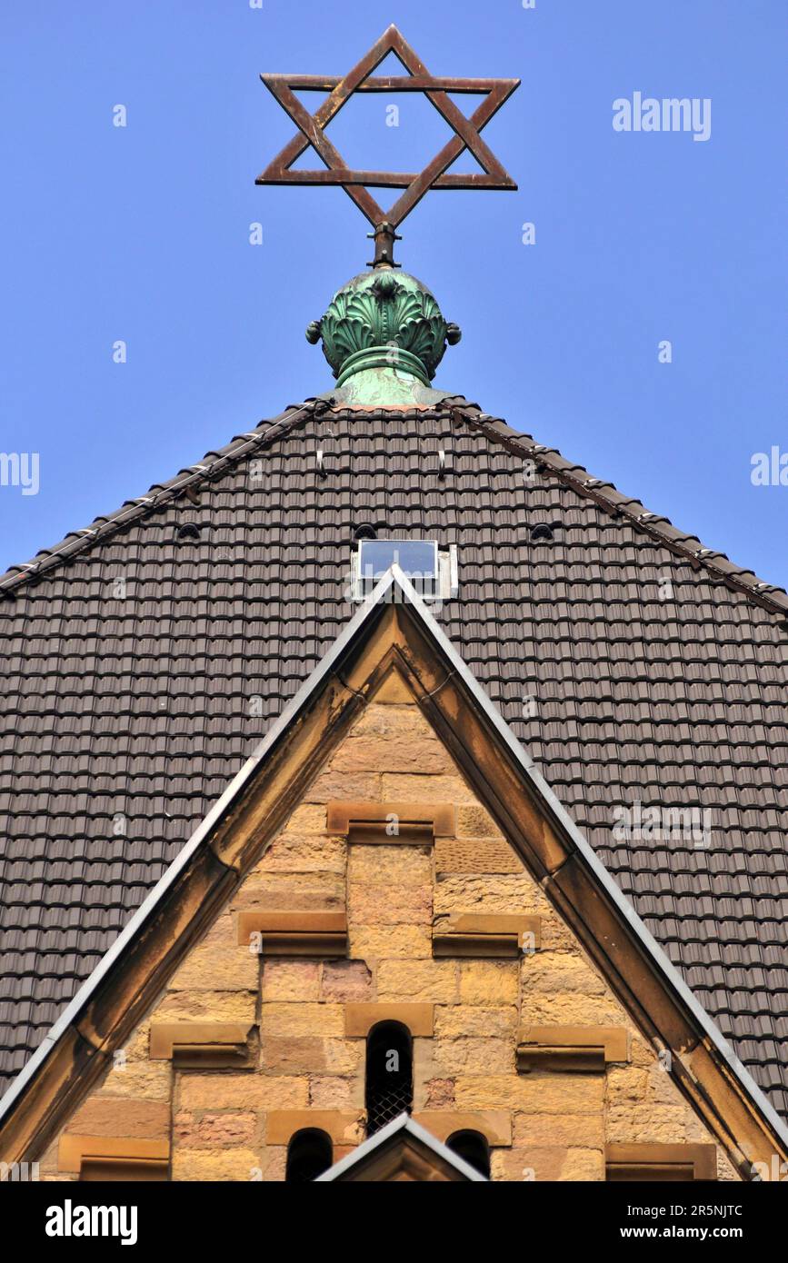 Star of David, Synagogue, Roonstrasse, Cologne, North Rhine-Westphalia ...