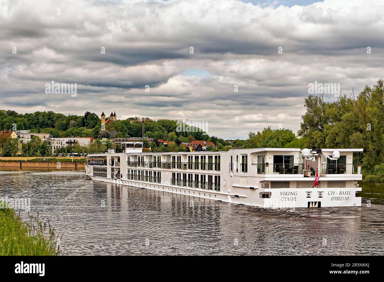 River cruise ship on the Danube. Cruise, river, holiday, holiday, view ...