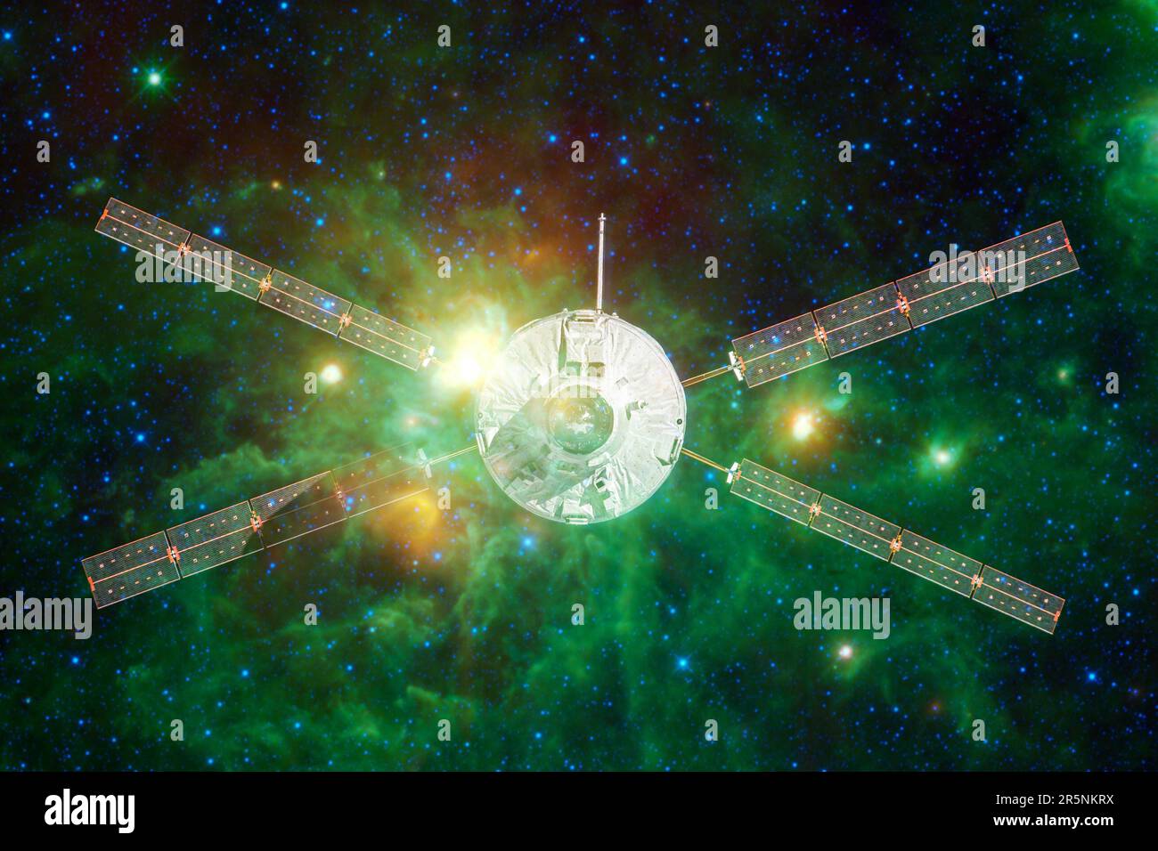 Spacecraft launch into space. Cosmos art. Elements of this image ...