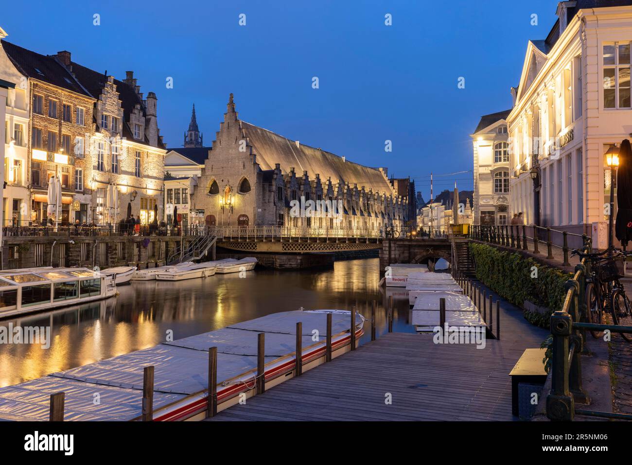 Historic buildings, Groot Vleeshuis, on the Vleeshuisbrug, historic ...