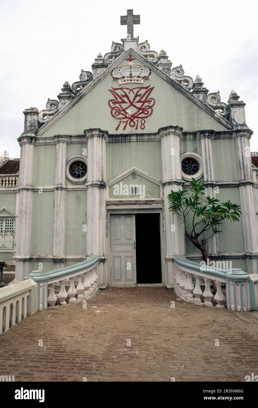 New Jerusalem Church built in 1718 at Tranquebar Tharangambadi, Tamil ...