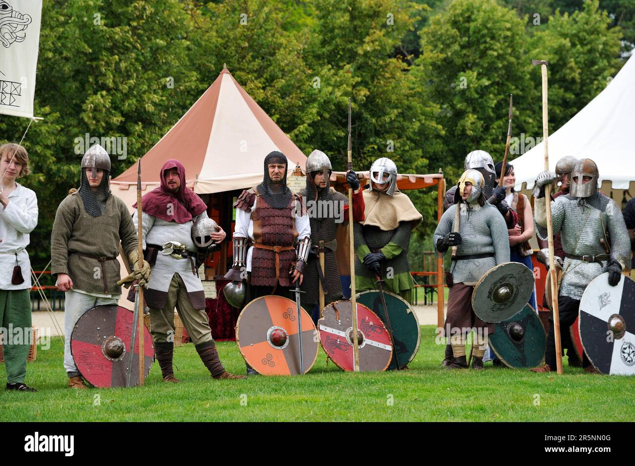 Medieval festival, Rheine, Bentlage, Lower Saxony, Germany Stock Photo ...