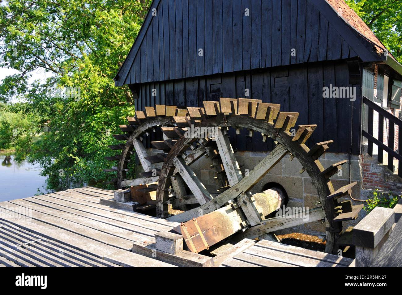 Water mill Herrlichkeit Lage, Lage, Lower Saxony, Water mill, Germany ...