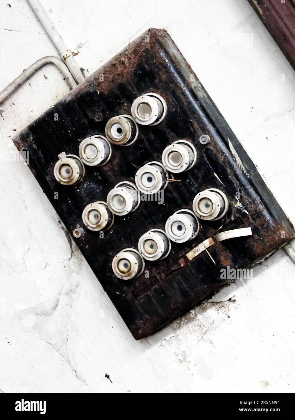 Old electric fuse box hi-res stock photography and images - Alamy