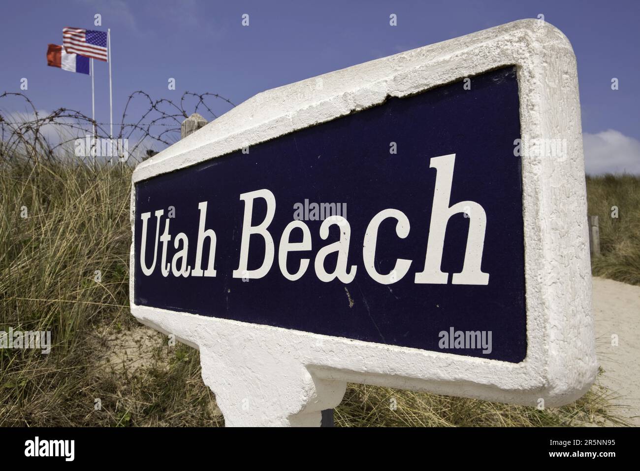 Sign, Utah Beach, St. Eglise, Normandy, Landing Beach, D-Day, France ...