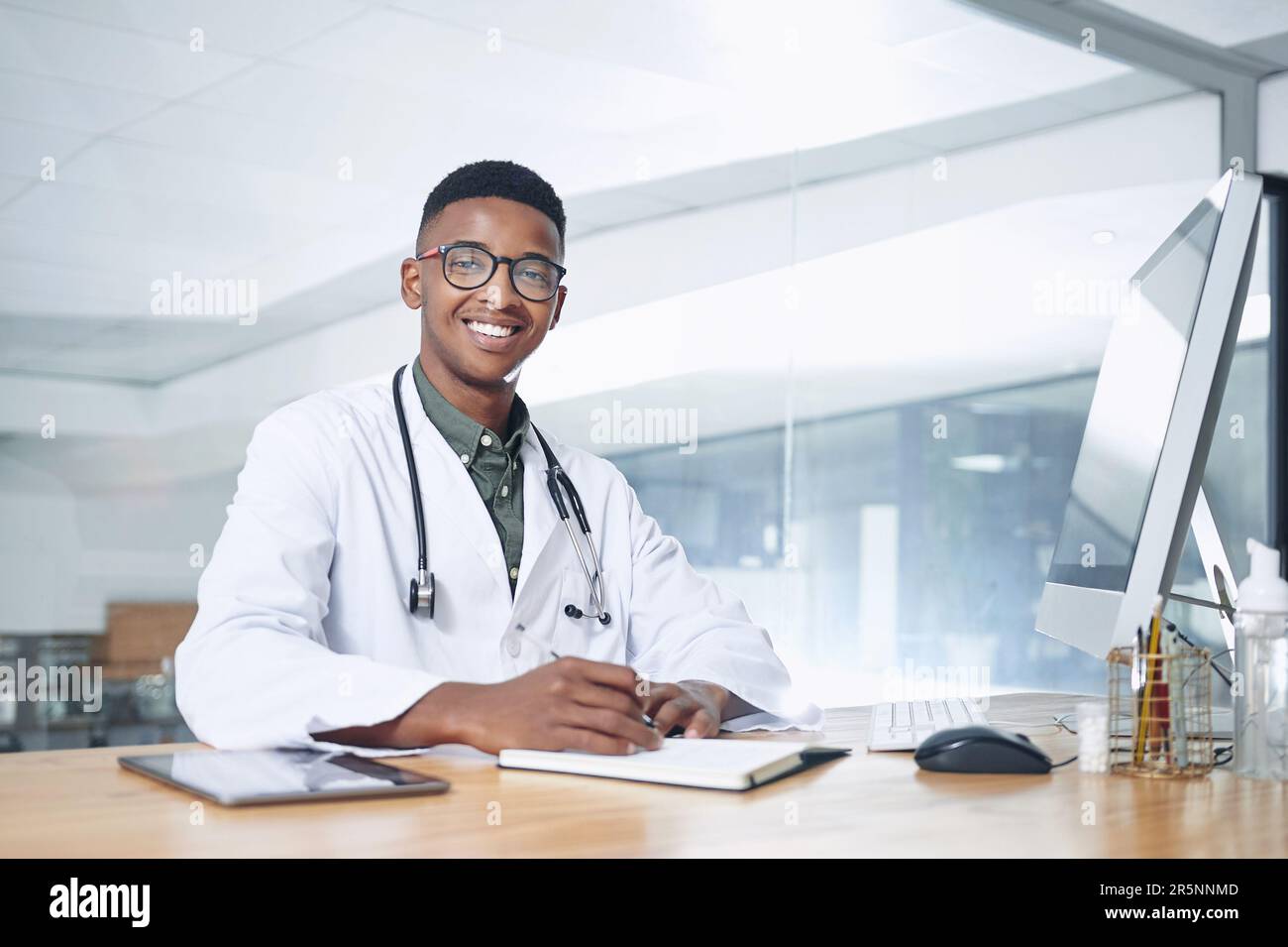 Never been happier with my career choice. a handsome young doctor ...
