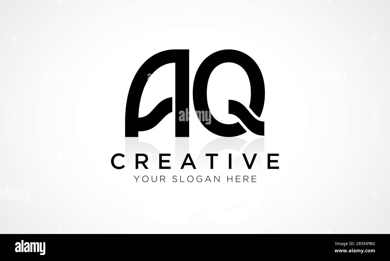 AQ Letter Logo Design Vector Template. Alphabet Initial Letter AQ Logo ...
